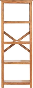Knihovna 60 x 30 x 160 cm masivní akácie s medovým povrchem 289625