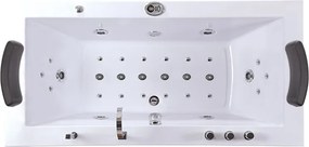 Terra Hydromasážní vana RAMONA 640H 180x90 s ohřevem vody