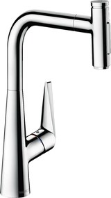Hansgrohe Talis Select M51, dřezová baterie M5117-H300 s výsuvnou sprškou, sBOX, chromová, 73867000