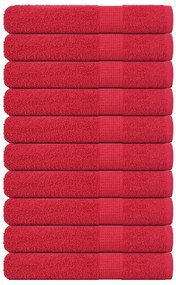 Saunové osušky FROGN 10 ks červené 80x200 cm 360 g/m² 136937