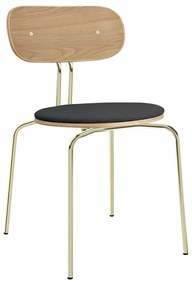 Jídelní židle v antracitovo-zlaté barvě Curious – UMAGE