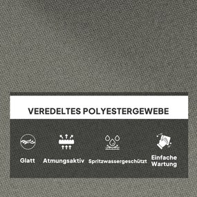 Outsunny sedací polštář, 120x100 cm polštář na křeslo s opěradlem, 8 cm silná podložka, vodoodpudivý sedací polštář pro houpací křesla a závěsné koše…