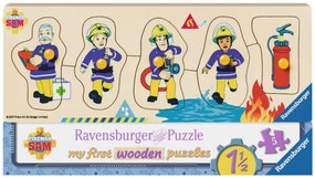 Ravensburger dřevěná vkládačka požárník sam a jeho přátelé