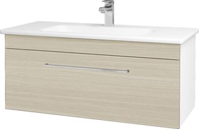 Dřevojas Koupelnová skříň ASTON SZZ 100 Varianta: N01 Bílá lesk / Úchytka T05 / N08 Cosmo