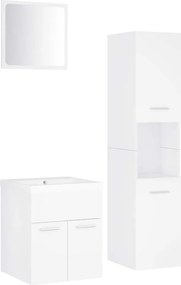 Set koupelnového nábytku bílý dřevotříska 3071126
