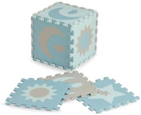 MoMi Hrací podložka pěnové puzzle NEBE Modré
