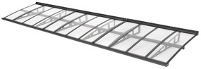 Dveřní stříška Kassel 100 x 450 cm CoverTech antracitová
