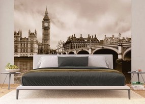 Fototapeta na zed' Nostalgický Výhled na Big Ben | 360 x 254 cm | DFTS0480