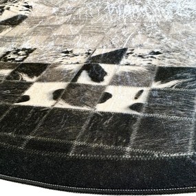 BE Koberec Porte 2054 Koło GREY - šedý kulatý Rozměr: 80 cm
