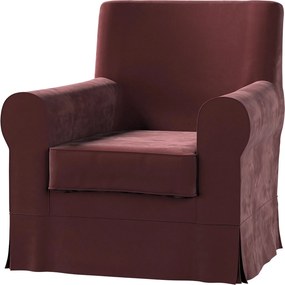 Potah na křeslo IKEA Ektorp Jennylund barva červená látka lesklé, sametová