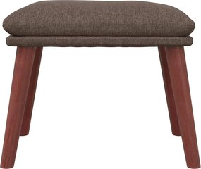 Podnožka taupe 45 x 29,5 x 35 cm textil 341466