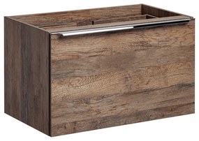 COMAD Závěsná skříňka pod umyvadlo - SANTA FE 82-80 oak, šířka 80 cm, dub santa fe vintage