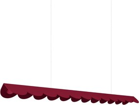 Vínové hliníkové LED závěsné svítidlo BISCUIT – Thoro