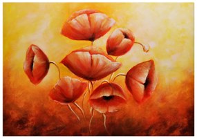 Gario Ručně malovaný obraz Červené máky Rozměry: 120 x 80 cm