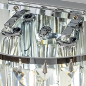 Brilagi - LED Křišťálové nástěnné svítidlo MOZART 2xE14/40W/230V lesklý chrom