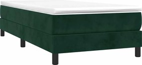 Rám postele s boxspringem tmavě zelená 80 x 200 cm samet 3120739