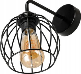 Nástěnná lampa 1x E27 LOFT edison LED nad zrcadlem drátěná koule