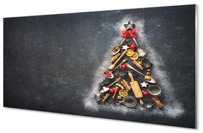 akrylový obraz Vánoční ozdoby 140x70 cm