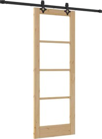 Posuvné dveře ORKDAL 73,5 x 198,5 cm Přirozená a černá 3332155