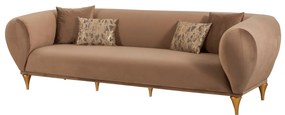 Hanah Home Třímístná pohovka MEBLON hnědá 867UNQ1550