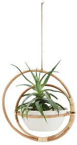 MADAM STOLTZ Bambusový obal na květináč Hanging Bamboo, přírodní barva, dřevo