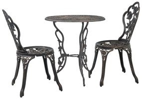 vidaXL 3dílný bistro set litý hliník