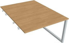 Hobis Kancelářský pracovní stůl k řetězení Hobis USDO 1200R, bílá RAL 9016, deskabuk