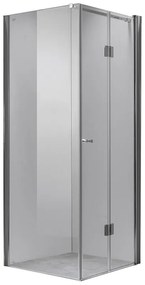 BPS-koupelny Čtvercový sprchový kout HYD-SK1180 80x80 chrom/transparent