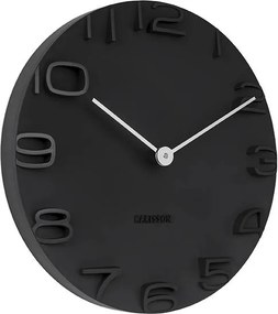 Nástěnné hodiny EDGE, Ø 42 cm, černá