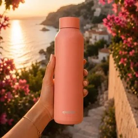 Quokka Solid broskvová / Termoláhev / nerezová, dvouplášťová / 850 ml