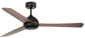 FARO GRID 33345 52“ černá/světlé dřevo Reverzní stropní ventilátor