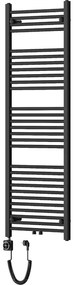 Mexen Mars, elektrické topné těleso 1500 x 500 mm, 600 W, černá, W110-1500-500-6600-70