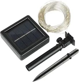 Solight WL919 LED solární řetěz / 200LED / 22m / teplá bílá