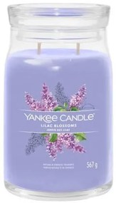 Aromatická svíčka, Yankee Candle Signature Lilac Blossoms, hoření až 90 hod