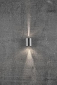 NOR 49701034 Venkovní nástěnné svítidlo Canto 2 2x6W LED nerez ocel čirá - NORDLUX