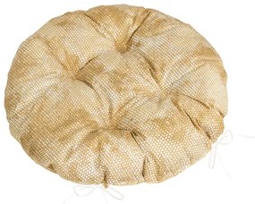Bellatex Sedák Adéla prošívaný kulatý průměr 40 cm Hadí kůže hnědá