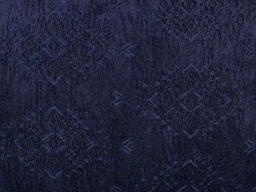 Sada 2 polštářů s reliéfovým vzorem 45 x 45 cm modrá MELUR Beliani