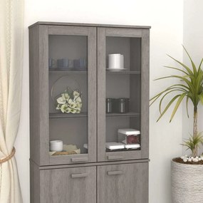 Nástavec na komodu HAMAR světle šedý 85 x 35 x 100 cm borovice 340507
