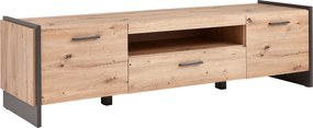 XXXLutz KOMODA POD TELEVIZI, dub artisan, 187/51/41 cm Hom`in - TV stolky & komody pod TV - 000687042301