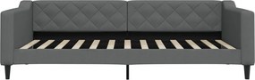 Válenda s přistýlkou tmavě šedá 100 x 200 cm textil 3197432