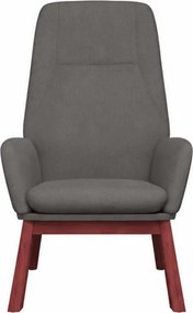 relaxační křeslo, odpočinkové, masivní kaučukovník/kov/textil, 95x76x71 cm, nohy tmavé/světle šedá, Dekorino KR20260081