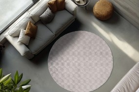 Obsession, Kusový koberec Diamond Cut 800 Grey kruh, 200x200 (průměr) kruh, šedá, ložnice
