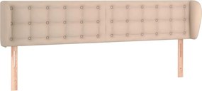 Čelo postele typu ušák cappuccino 163x23x78/88 cm umělá kůže 3117245