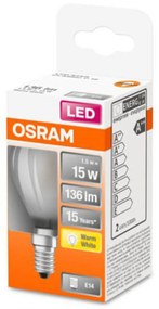 OSRAM Classic P LED žárovka E14 1,5W 2 700K matná