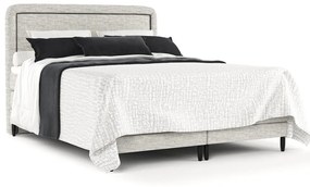 Světle šedá boxspring postel 200x200 cm Dove – Maison de Rêve