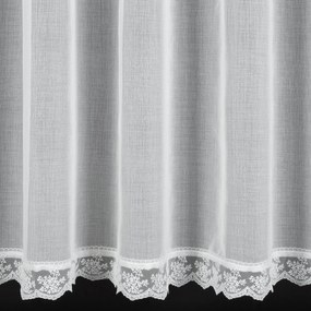 KRÁTKÁ ZÁCLONA NA PÁSCE SUZAN 350X150 CM BÍLÁ