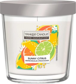 Yankee Candle Vonná svíčka ve skle Home Inspiration Sunny Citrus, 200 g