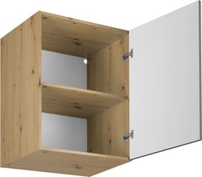 Horní skříňka, dub artisan/šedý mat, univerzální, LANGEN G60G
