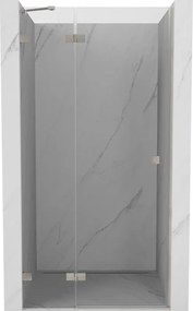 Mexen, Mexen Lunar výklopné sprchové dveře, levé 80 cm, transparentní, broušený nikl - 834-080-000-97-00-L