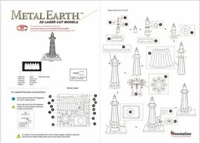 Metal Earth 3D Puzzle Maják / 16 dílků / od 14 let